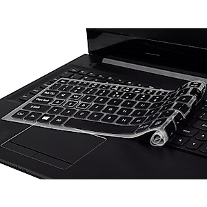 Keyboard Cover for Acer Predator Helios 300 15.6" 17.3" Gaming Laptop G3-571 G3-572 PH315-51 PH317-52 / Acer Nitro 5 AN515 /Acer Aspire VX5-591G VN7-793G(NOT Fit PH315-52 PH517-51 PH517-61), Black