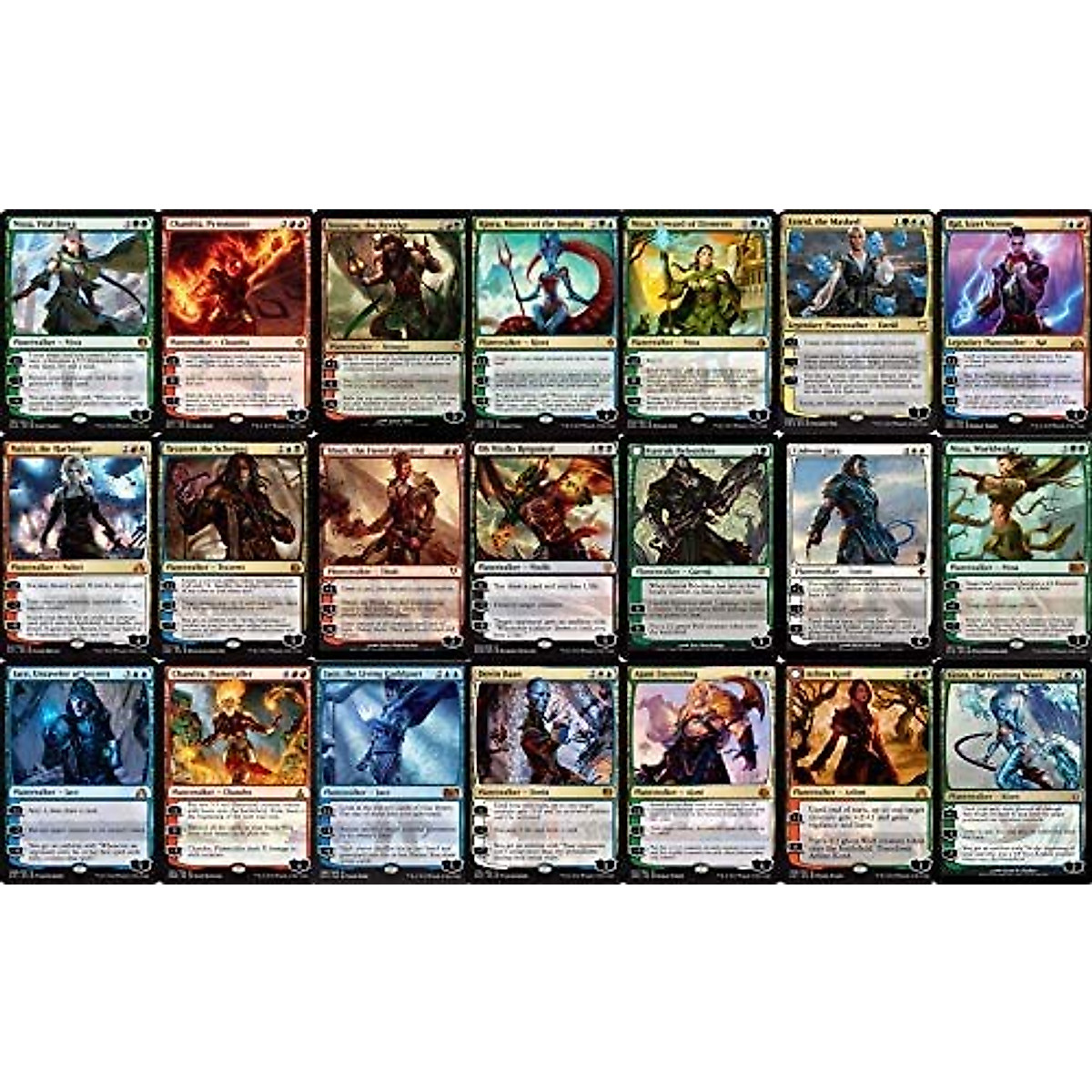 TOAMagic 1000 MTG Cards Starter Pack Including 5 Planeswalkers, 5 Mythics, 15 Rares and 10 Foils