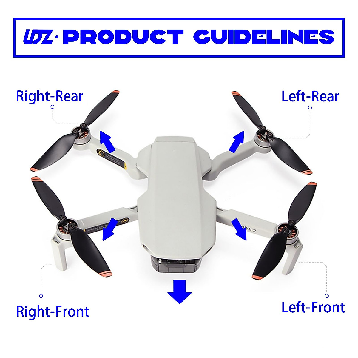 Replacement for DJI Mavic Mini 2 Replacemen Parts Drone Arm Shell Replacement Arms Cover Without Motor,Original Mavic Cover for Mini 2/Mini SE Accessories Drone Repair Parts Replacement (Riget Rear)