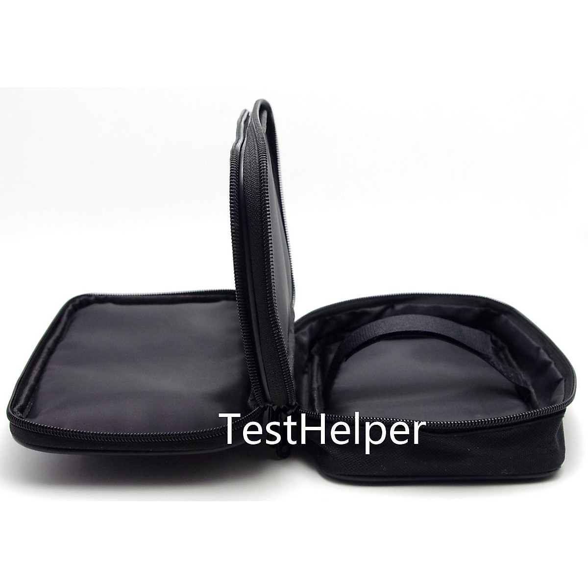 TestHelper KCH19 Double Layered & Padded Carrying Zipper Case with Wrist Strap Use for Handheld Multimeter,Phase Indicator,Thermometer, Calibrator,Clamp Meter