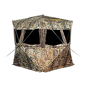 Muddy Hunting Outdoors Water Resistant Black Backed 3-Person Easy Set Up VS360 Ground Blind - Epic Camo