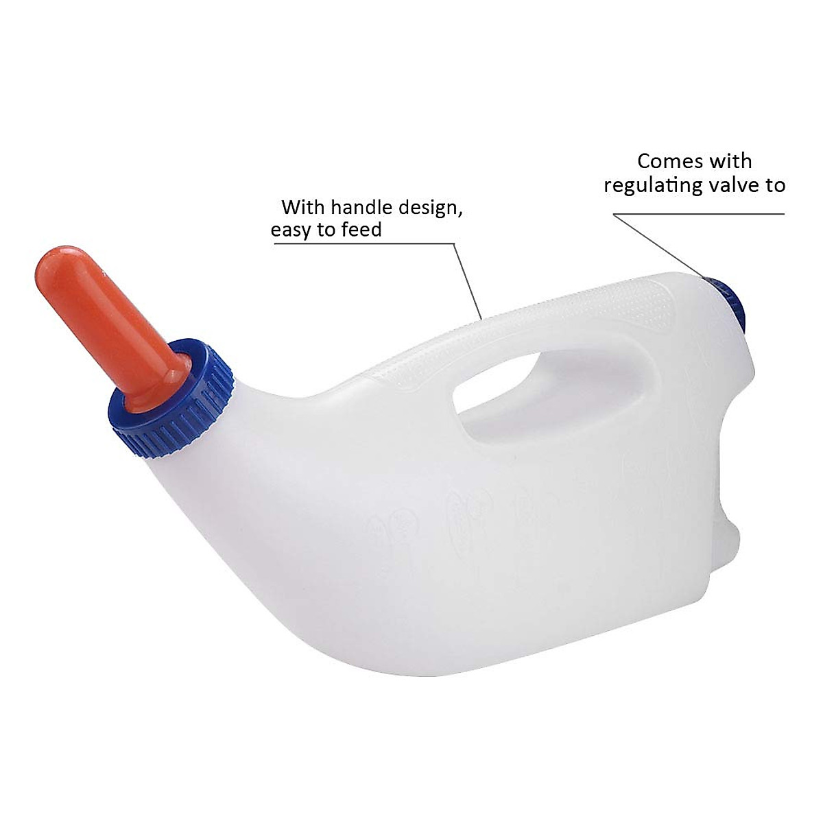 4L Calf Nursing Feeding Bottle, Lamb Milk Bottle Calf Goat Milk Feeder Bottle with Handle Livestock Supplies