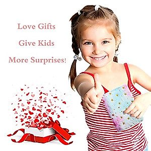 Garden Miller Plush Journal for Girls Ages 6-8-10-12, Kids & Teens Notebook Journals for Writing, Self-Expression & Creativity, Gift for Kids Girls, 8.5"x6",160 Pages(Colorful Heart)