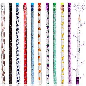 30 Pieces Scented Pencils Welcome Back to School Pencils Graphite Pencil Cylinder Wood Pencils with Fruit Elements School Stationery Party Reward Supplies for Students, 7.5 Inch (Multiple Style)