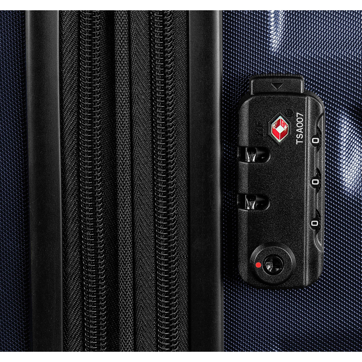 Delsey Paris Alexis Durable Hardside Luggage, Expandable Lightweight 4-Wheel Spinner, Easy Grip Telescoping Handle for Smooth Mobility, TSA-Lock Incorporated, Men and Women, Navy, Check-In 25-Inch