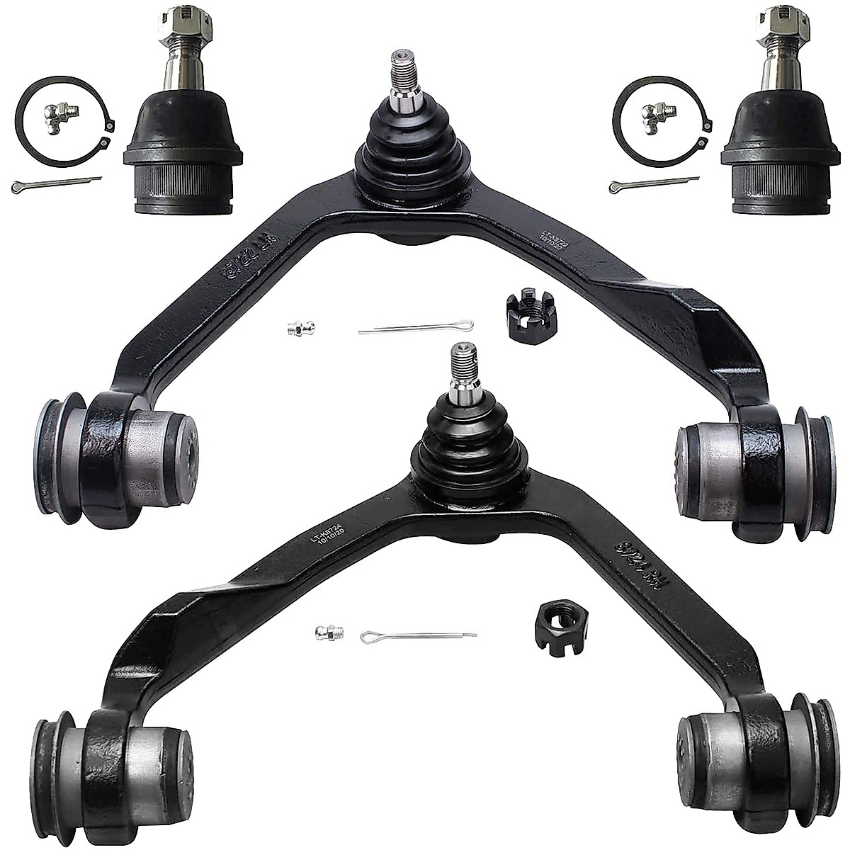 Detroit Axle - RWD Front End 10pc Suspension Kit for Ford F-150 F-250 Expedition Lincoln Navigator Blackwood, 2 Upper Control Arms 2 Lower Ball Joints 2 Sway Bars 4 Tie Rods Replacement