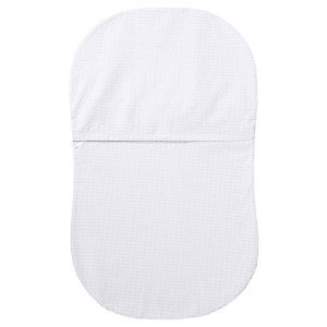 HALO BassiNest Fitted Sheet – 100% Cotton, Soft and Breathable Bassinet Sheet for Babies, 30” x 16” Pre-Shrunk Sheet, Grey Pin Dot