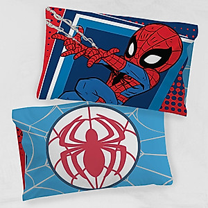 Jay Franco Marvel Super Hero Adventures Go Spidey Toddler 5-Piece Bedding Bundle- Includes Bed Set, Pillowcase
