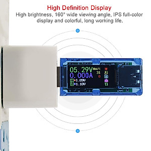 RuiDeng AT34 USB 3.0 Color, usb tester usb meter fnb38 LCD Tester,Voltmeter Ammeter Multimeter Charger USB Tester
