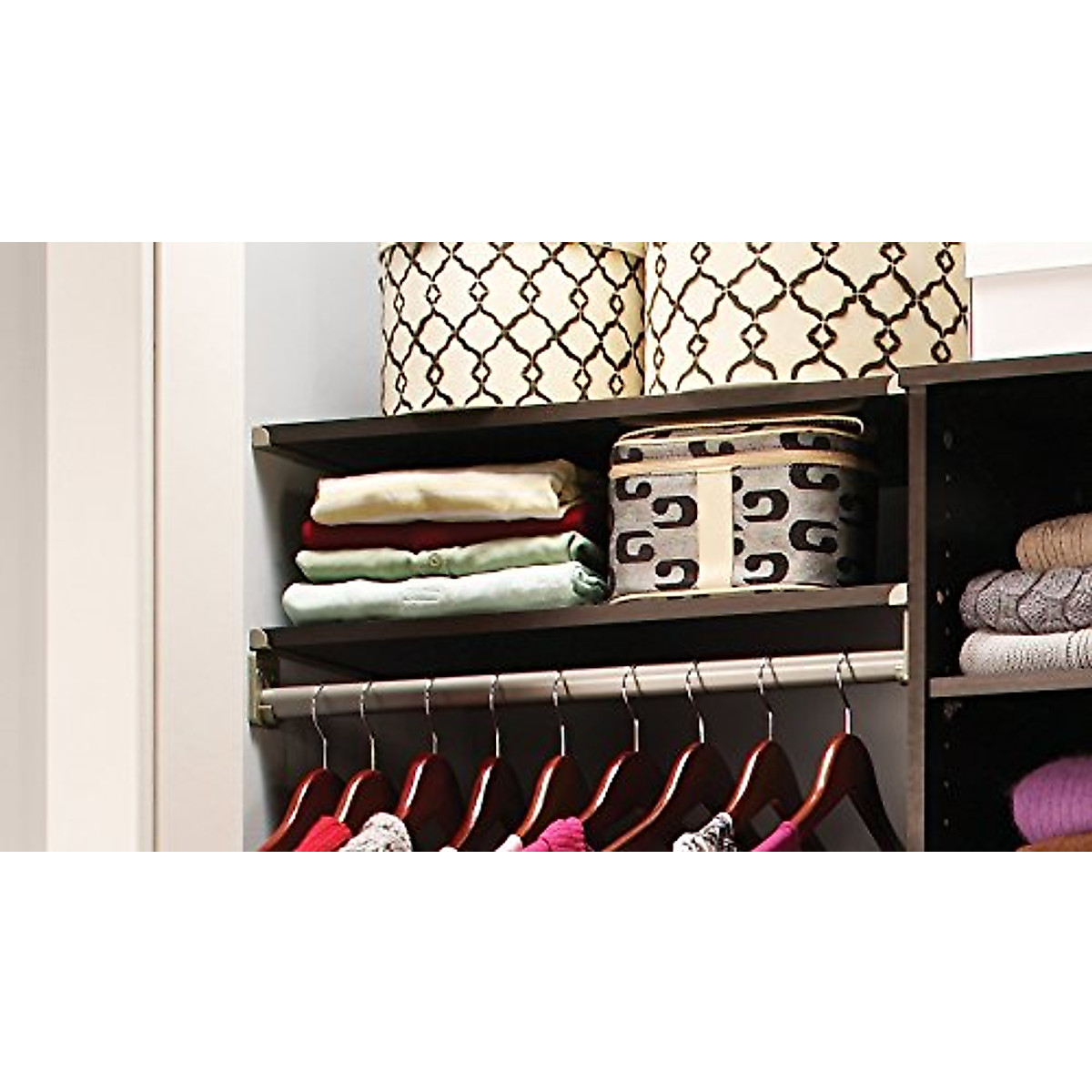 ClosetMaid SuiteSymphony Starter Tower Kit, 48" Top Shelf, Espresso