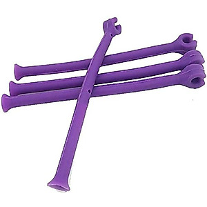 Stemware Saver,Silicone Wine Glass Holder,4 Flexible Dishwasher Attachments Set for Wine or Champagne Glasses (Purple), PIBM