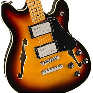 Squier Classic Vibe Starcaster Electric Guitar, with 2-Year Warranty, 3-Color Sunburst, Maple Fingerboard