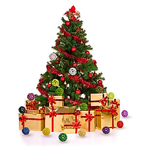 Decorative Rattan Ball, Used for Bowl Center Piece, Bird Toy, Table Decoration, 24PCS Rattan Decorative Bough Ball, Spherical Bowl Filler, vase Filler, Home Decoration