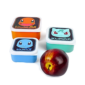 Pokemon Lunch Bag 5 Piece (Food Bag Water Bottle 3 Snack Pots) One Size