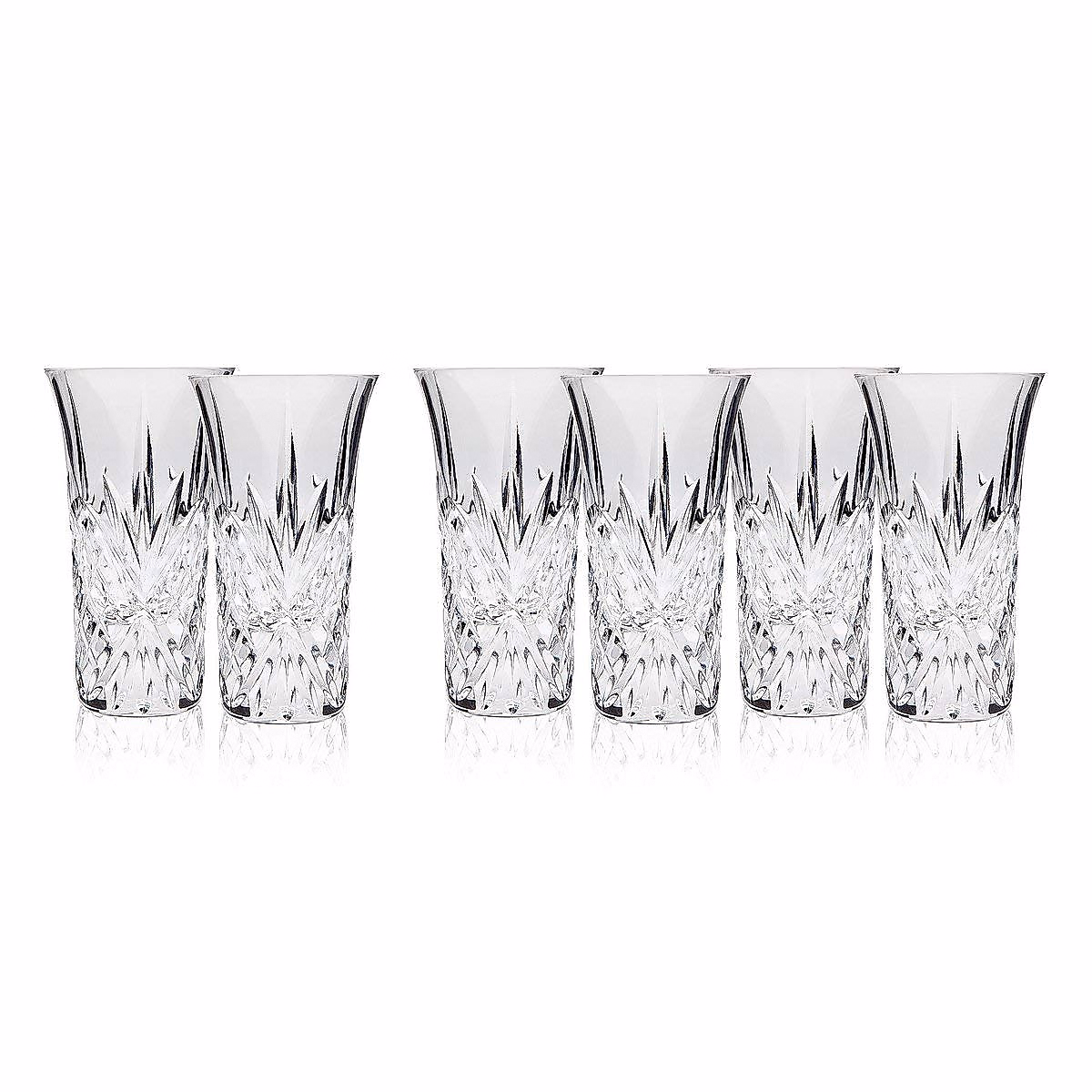 Le'raze [Set of 6] Heavy Base Shot Glass Set, 2-Ounce Shot Glasses for Scotch, Whiskey, Tequila, or Vodka, 6-Pack