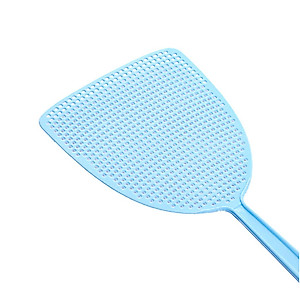 Durable Fly Swatter, 3 Pack Manual Fly Killer Colorful Plastic with 17'' Durable Long Handle House Wife Helper (Multicolor)
