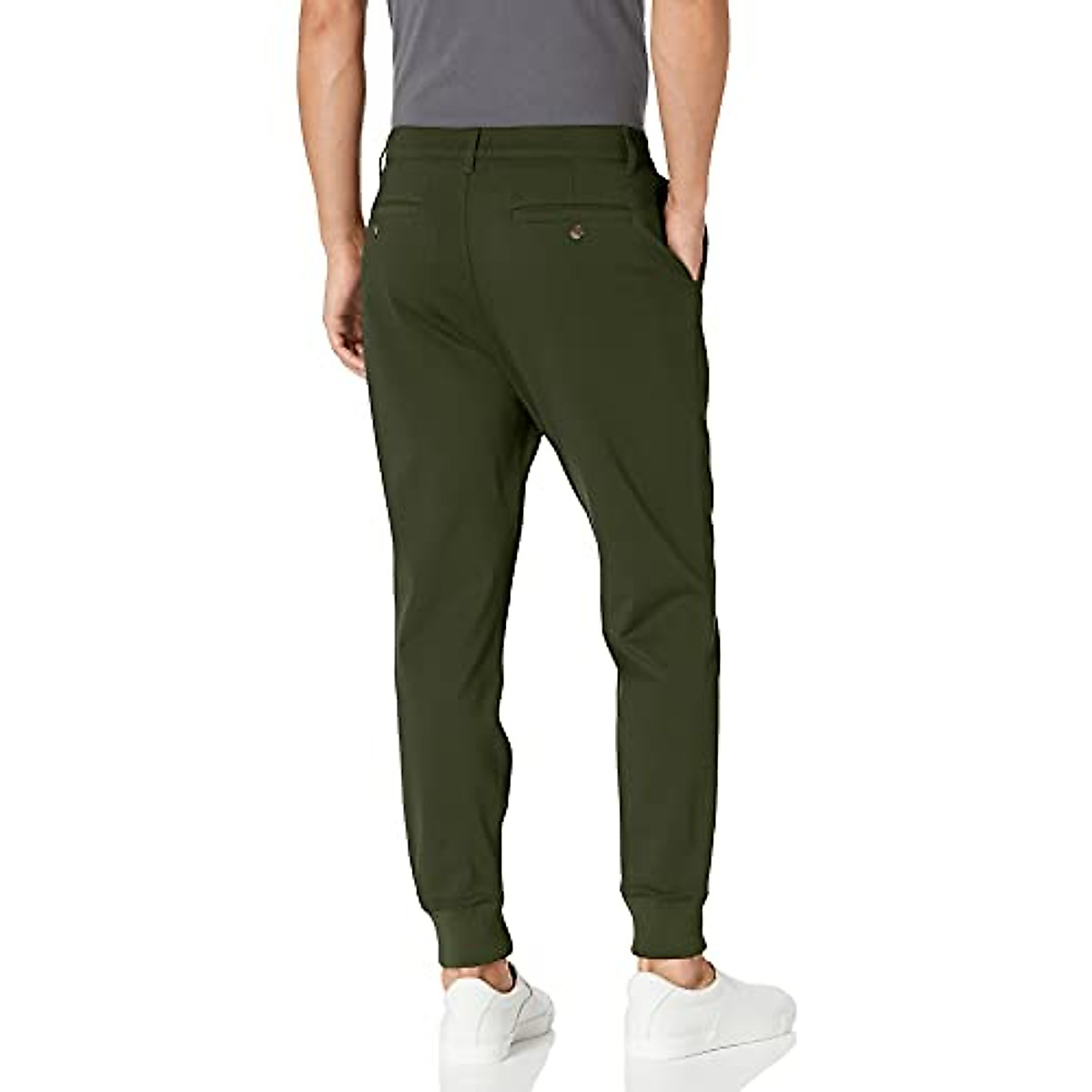 PAIGE Men's Elmwood Transcend Knit Tech Trouser Jogger Pant, Southern Oak, 38