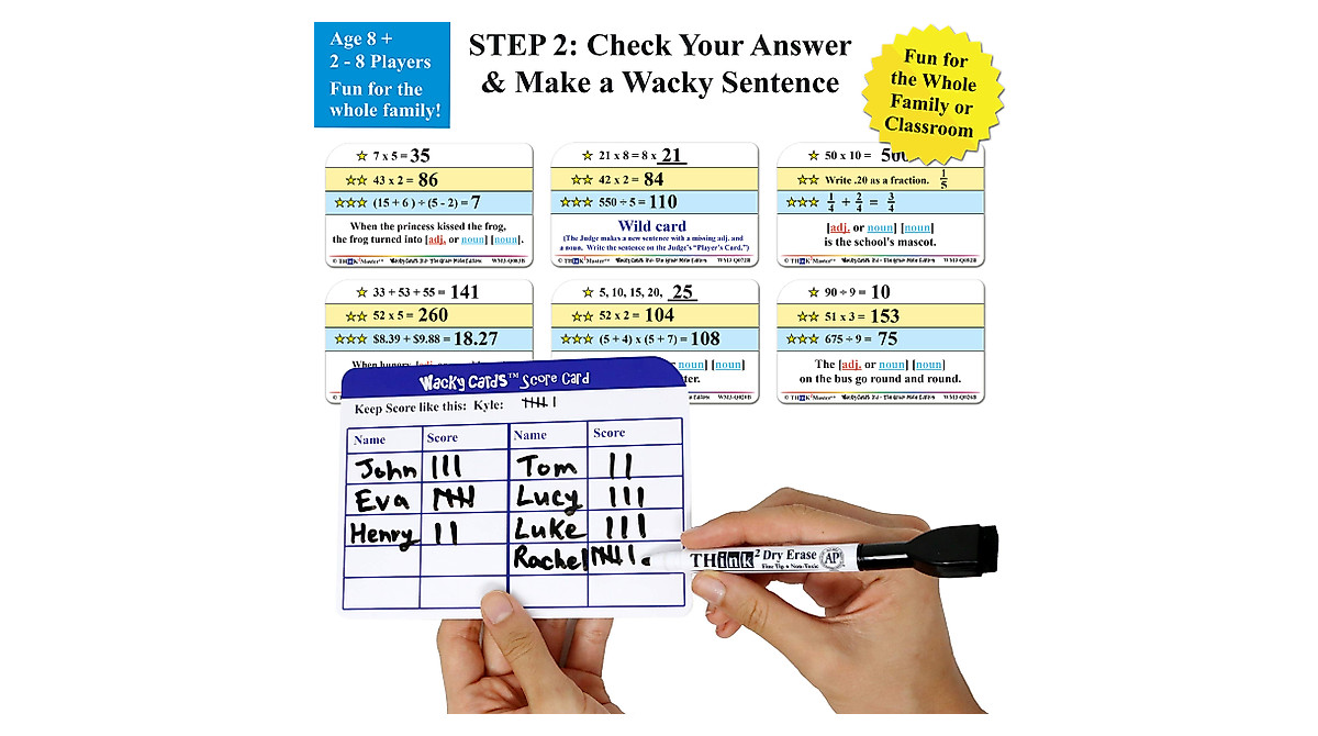 Think2Master Wacky Math Game: 3rd-5th Grade Fun & Skills