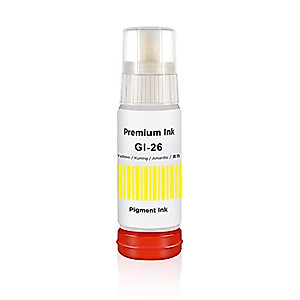 storcfe GI-26 Pigment Refill Bottle Ink Replacement for Canon GI-26 GI26 Ink Work for Canon PIXMA MegaTank GX3020 GX4020 GX5020 GX6020 GX6021 GX7020 GX7021 Printer (Black 135ml, CMY 70ml, 4-Pack)