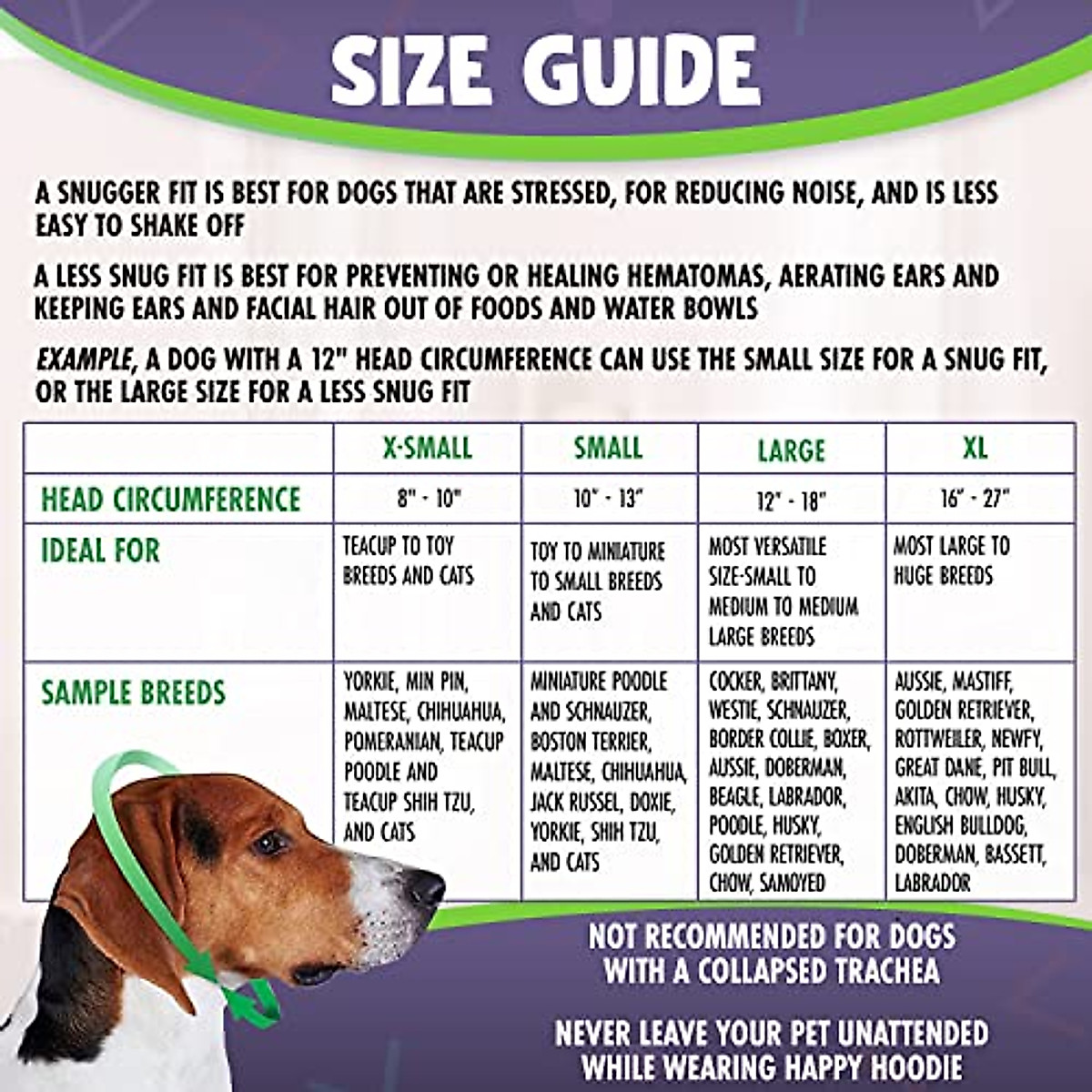 The Original Happy Hoodie for Dogs & Cats - Since 2008-2 Pack (1 Small, 1 Large) - The Grooming and Force Drying Miracle Tool for Anxiety Relief & Calming Dogs