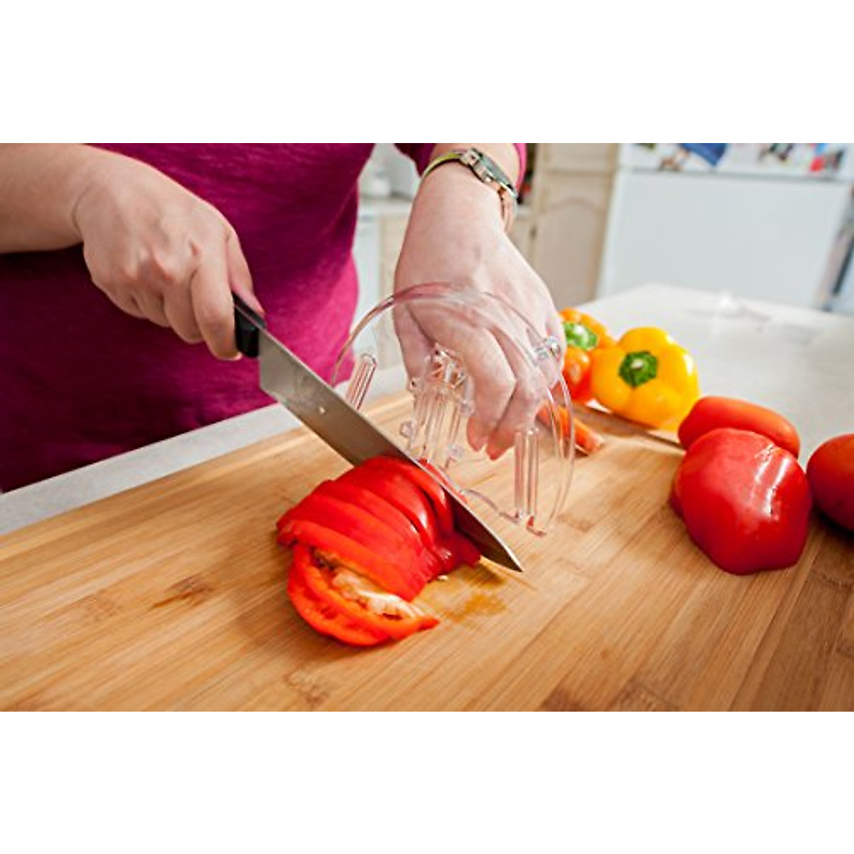 Knife Glider Kitchen Home Hand Finger Guard Protector Shield Chopping Cutting Slicing Peeling Multi Food Cooking Preparation Tool