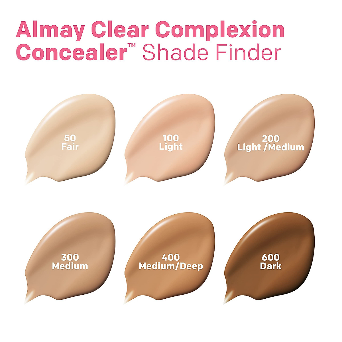 Almay Clear Complexion Acne Spot Treatment Concealer with Salicylic Acid - Lightweight, Hypoallergenic, for Sensitive Skin