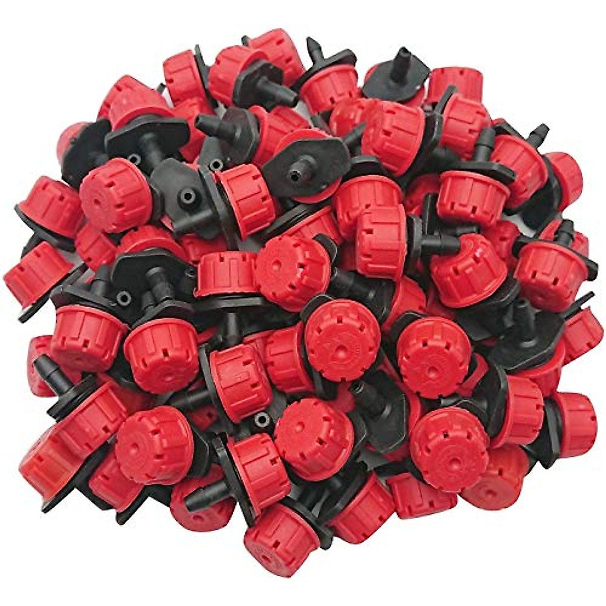 YOUWU 5pcs Garden Irrigation Micro Flow Dripper,Practical Micro Flow Dripper Drip Head 1/4 Inch Hose Garden Irrigation Misting Tools Accessories Feed Orchid