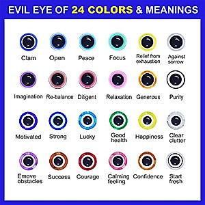 Redtwo 900 Pcs Evil Eye Beads Bracelet Making Kit, Friendship Evil Eye Bracelet Kit for Necklace Jewelry Making with Charms and Elastic Strings Gifts for Teen Girls Crafts for Girls Ages 8-12