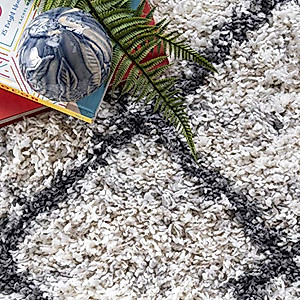 nuLOOM Roseanne Transitional Shag Area Rug, 10' x 14', Ivory