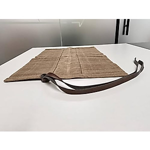 Knife Display Bag with 12 Slots Pocket Knives,Folding Knife Holder Organizer,Knives Roll Collection Protector Bag,Tactical Outdoor for EDC Mini Knife Bags (Khaki)