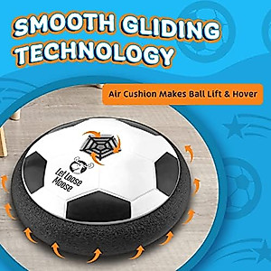 Let Loose Moose Hover Soccer Ball, Set of 2 LED Soccer Ball Toys, Gifts for 8 year Old Boys, Toys for 7 Year Old Boys, Birthday Gifts for Boys, Boys Toys for Age 4-6, Fun Toys for Boys and Girls