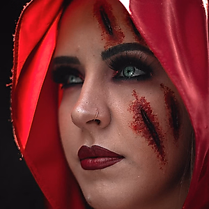 Mysense Scar Wax Kit SFX Make Up Special Effects Fake Molding Wound Skin Wax Body Paint Halloween Set Fake Nose Stage Zombie Cosplay Costume SFX Makeup with Spatula,1.4Oz(40g)