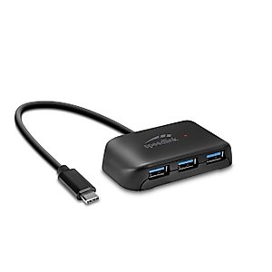 Speedlink Snappy EVO USB Hub with USB SuperSpeed Data Transfer at up to 5Gbit/s, 4-Port, Type-C to USB 3.0, Black