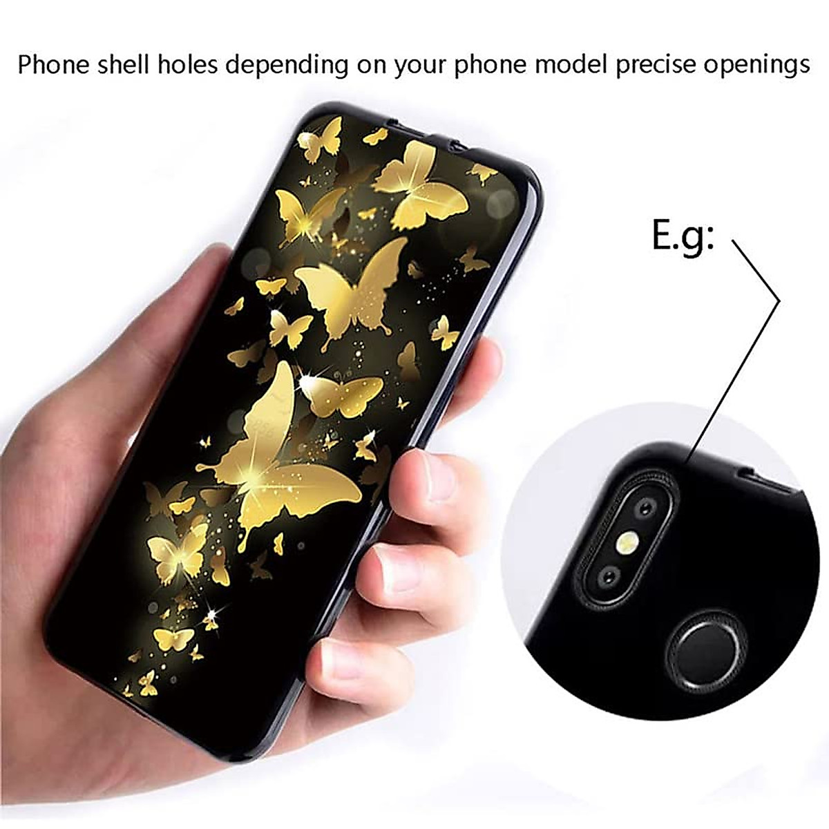HGJTF Phone Case for Oukitel WP21 (6.78"), 2 Pcs 360° Anti-Drop Silicone Protective Case, Ultra Thin Flexible TPU Bumper Shockproof Shell for Oukitel WP21 - Black + Pattern
