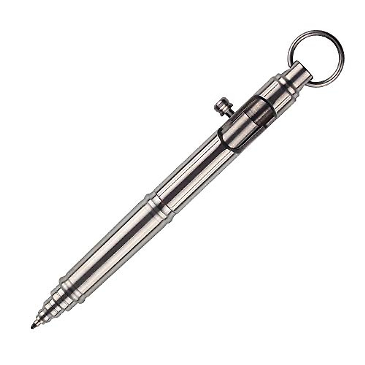 SMOOTHERPRO Heavy Duty Stainless Steel Bolt Action Pen for Tremor Parkinson Arthritic Hands EDC Pocket Design (SS258)