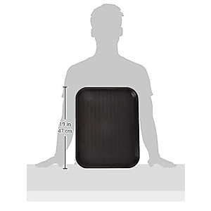 Winco Fast Food Tray, 14-Inch by 18-Inch, Black