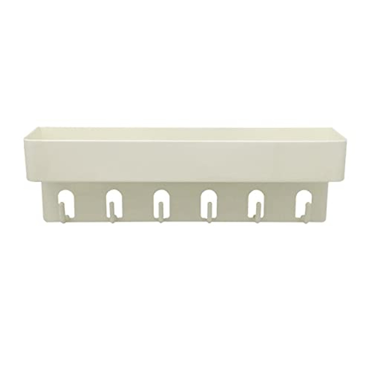 Bddalpke Bathroom Storage Shelf No Punching Towel Brush Wall Mounted Shower Basket Shower Caddy Basket for Bathroom Storage & Organization (White)