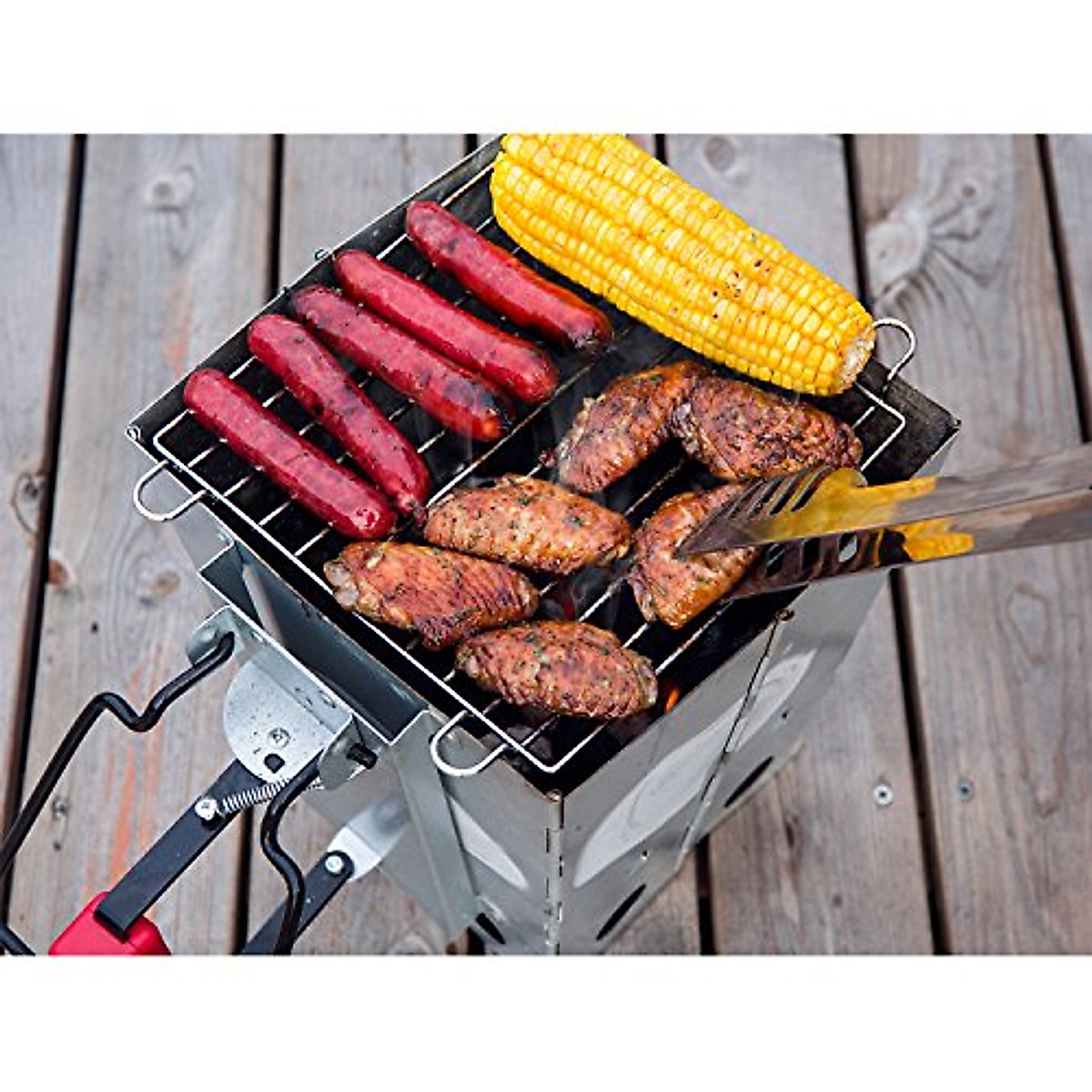 Royal Gourmet Foldable Charcoal Chimney Fire Starter Camping Grill