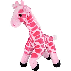 Rhode Island Novelty Pink Giraffe Plush | 11 Inches Long (1-Unit)