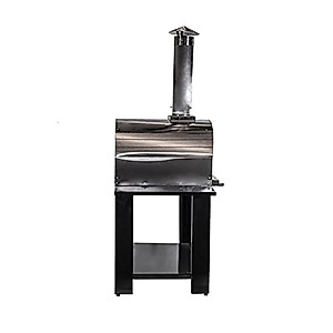 Nuke Pizzero Outdoor Napolitano Wood-Fired Pizza Oven, Stainless Steel
