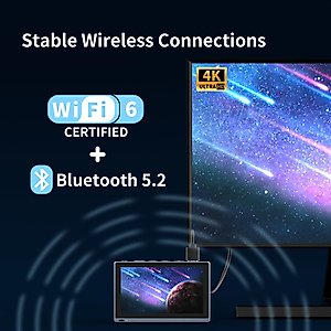 HIGOLEPC Mini PC Windows 11 PRO,Celeron J4125 Mini Computer,8GB DDR,256GB EMMC,Mini PC with Screen,Micro PC Support 4K HDMI Double Display,WiFi 5.0, BT4.2, Gigabit Ethernet