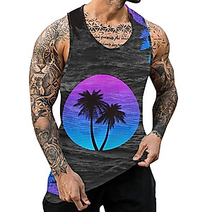 KAMEMIR Mens Tank Tops 3 Pack,Sleeveless Shirts for Men's Fitness,Quick Dry Gym Tank Top for Men Hoodies Shirts Boyfriend Valentines Day Black