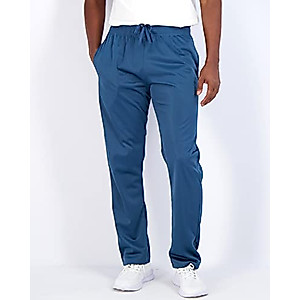 3 Pack: Mens Sweatpants Open Bottom Baggy Track Pants Active Athletic Workout Gym Training Tech Fleece Tapered Slim Tiro Tricot Wide Leg Sports Running Casual Quick Dry Fit Soccer Casual-Set 4,L