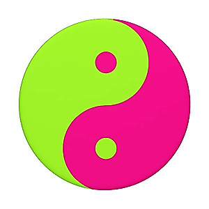 Yin Yang Cute Pink and Green Zen Symbol PopSockets Swappable PopGrip