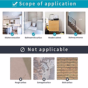 10 PCS 7.9in×7.9in Vinyl Flooring Peel and Stick Floor Tile/Coverings Easy to Install and Waterproof with Super Strong Peel and StickAdhesive Back for Bathroom Kitchen Floor Tiles Stairs Living Room