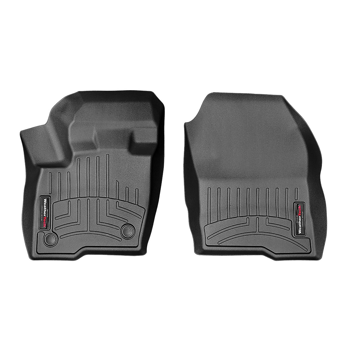 WeatherTech Custom Fit FloorLiners for Ford Edge, Edge ST - 1st Row (448151), Black