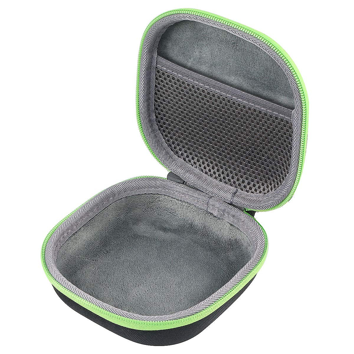 co2CREA Hard Travel Case Replacement for Leapfrog Rockit Twist Handheld Learning Game (Black Case + Green Zipper)