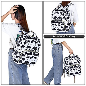 NaOHshp Diaper Bag Backpack for Mom Dad, Maternity Changing Bag Diaper Backpack with Stroller Straps