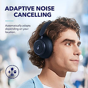 soundcore by Anker Space Q45 Adaptive Active Noise Cancelling Headphones, Reduce Noise by Up to 98%, 50H Playtime, App Control, LDAC Hi-Res Wireless Audio, Comfortable Fit, Clear Calls, Bluetooth 5.3
