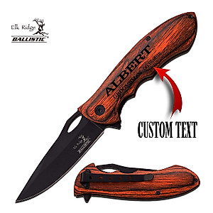 Birsppy Just Customized Personalized M Tech Knife For Groomsman, wedding,Father's Day Gift, Engraved With Your Personalizations, Design Your Own